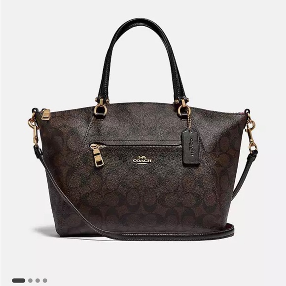 Coach | Bags | Coach Prairie F79998 Satchel In Signature Canvas ...